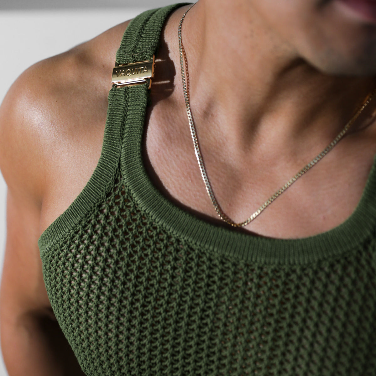 Ryker Crochet Tank - Army Green – Vaquita The Label