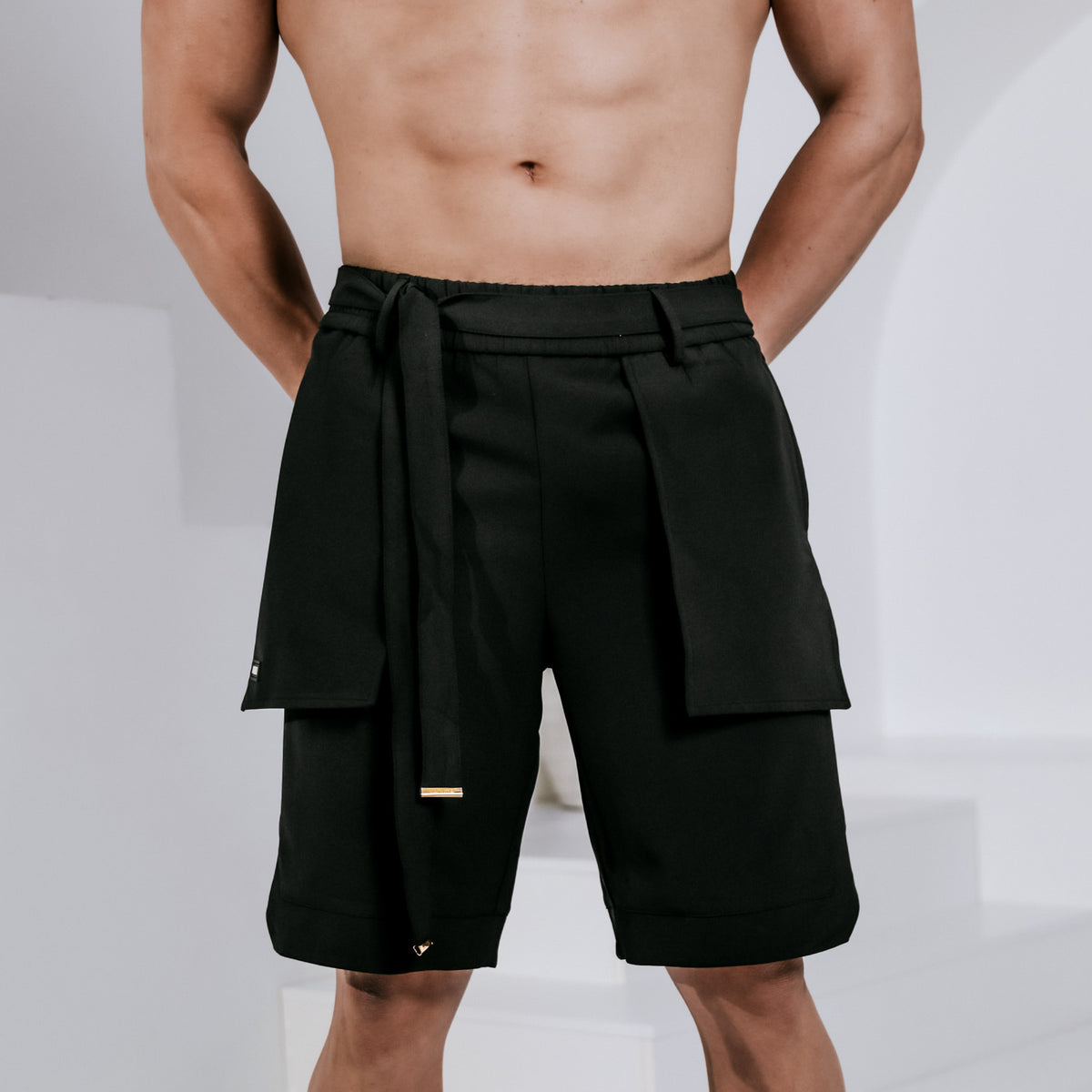 Men’s Tailored Samurai Shorts - Black – Vaquita The Label